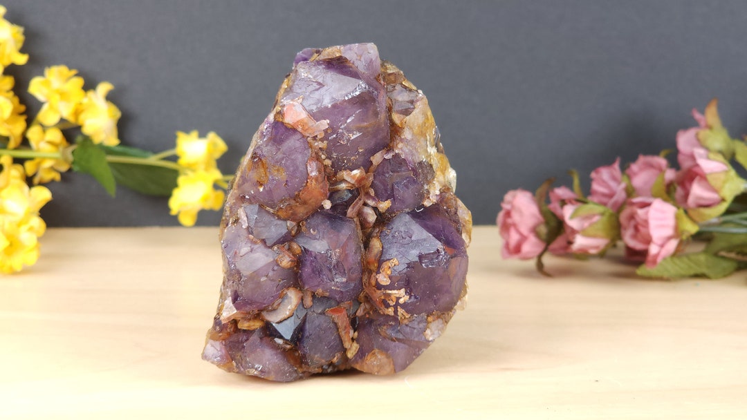 Rare Alien Amethyst With Hematite Iron Inclusions | Druzy Cluster ...