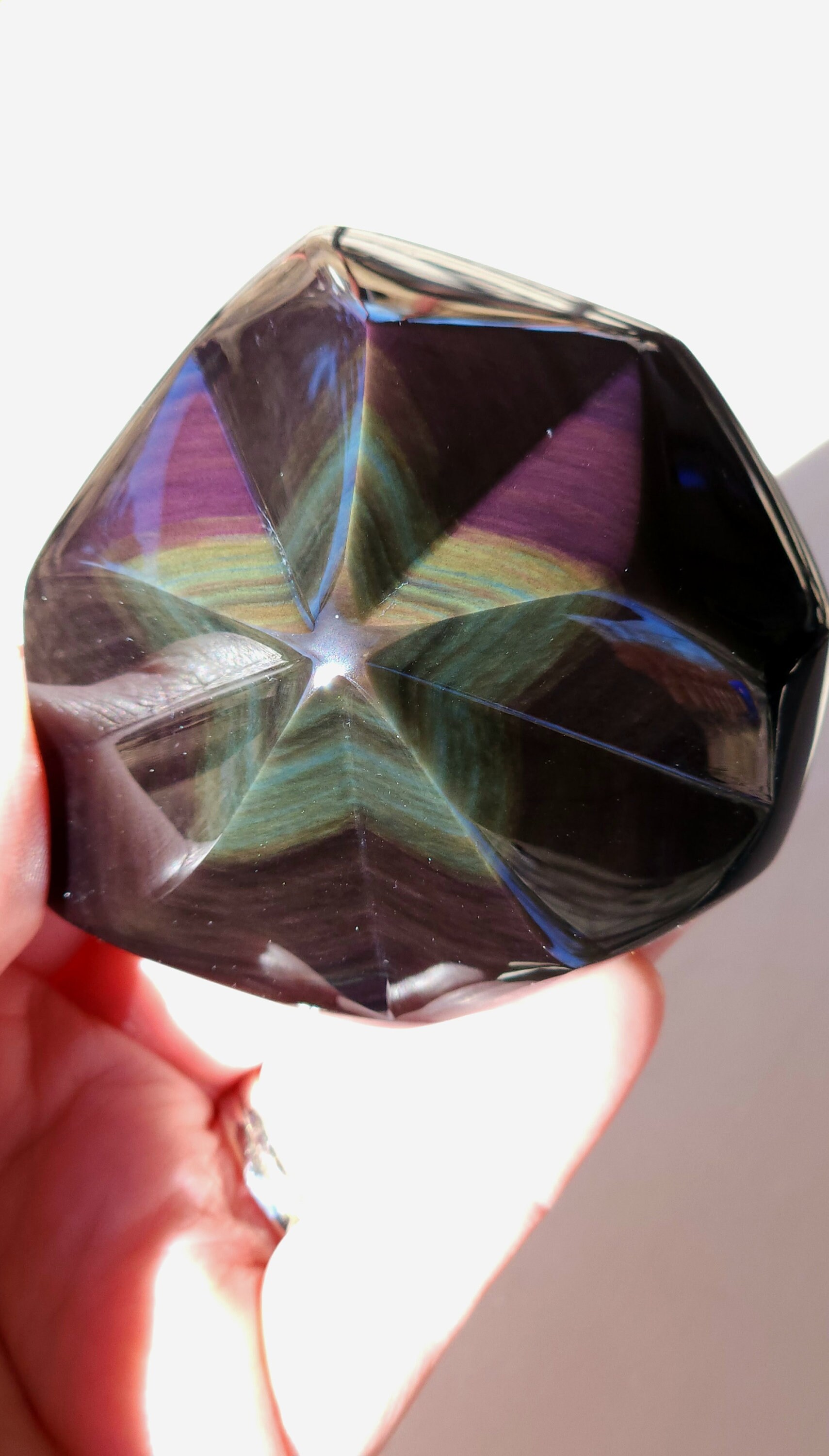 Gorgeous Rainbow Obsidian High Polish Shifty Green Blue Purple Sheen ...