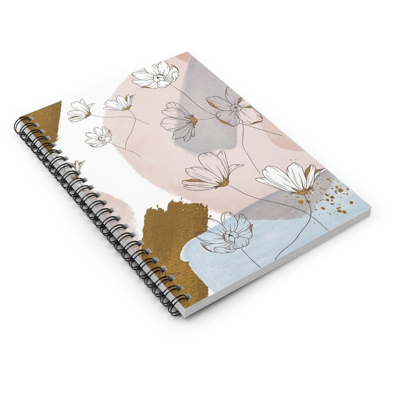 Vintage Flower Version 2 Spiral Notebook Ruled Line - Etsy