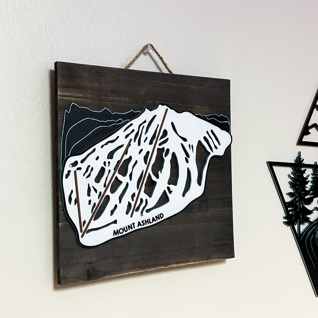 Custom Ski Map Wall Art - Any Ski Resort Personalized Just for You - Etsy