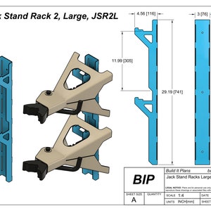 Large Jack Stand Rack DXF - 3-12 Ton Jackstand Wall Hanger Cut Files - Etsy