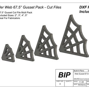 Gusset DXF Bundle: Corner, Spider Web, Flame Cut Files (digital ...