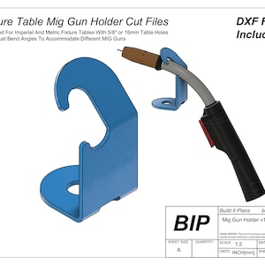 MIG Gun Holder DXF – Welding Table Torch Hook Cut File - Etsy
