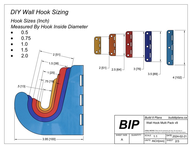 Wall Hook Cut Files Pack DXF Plasma Cut Files for Universal Storage ...