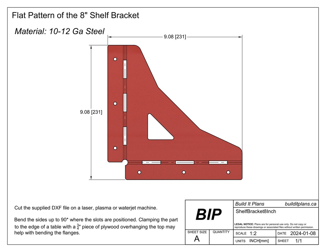 Shelf Bracket Cut Files for DIY Shelving Plasma Cut Files for Metal ...
