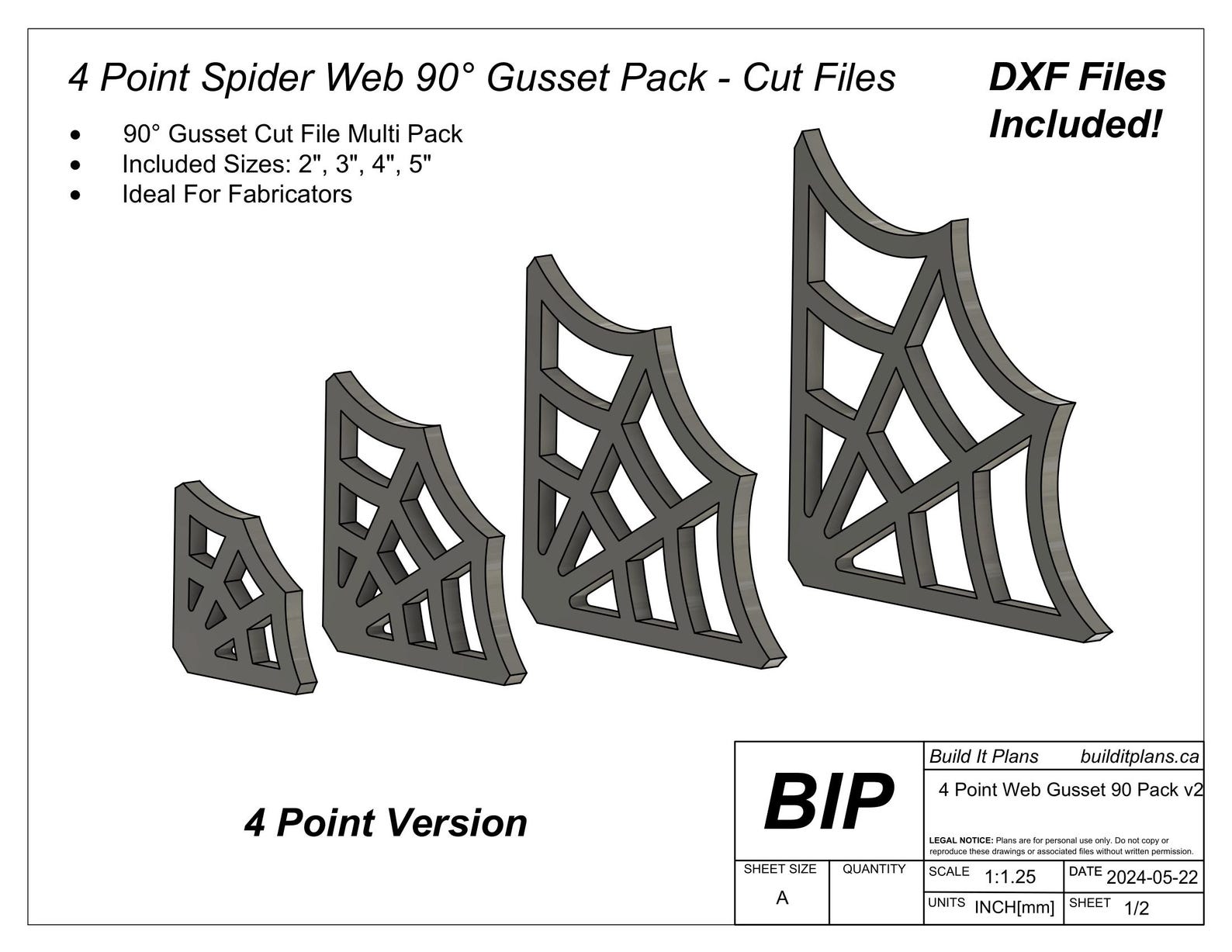 Gusset DXF Bundle for Corner, Spider Web and Flame Gusset Cut Files - Etsy