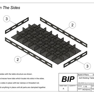 4x8 Welding Fixture Table 0.25 Thick Steel Plans and DXF Cut Files for ...