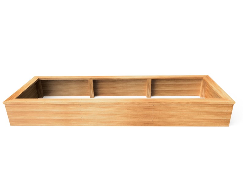 4'x12' Wood Raised Garden Bed Plans for DIY Garden Box Raised Wood ...