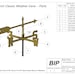 24 Inch Weathervane Cut Files & Plans: CNC Plasma DXF, PDF (digital ...