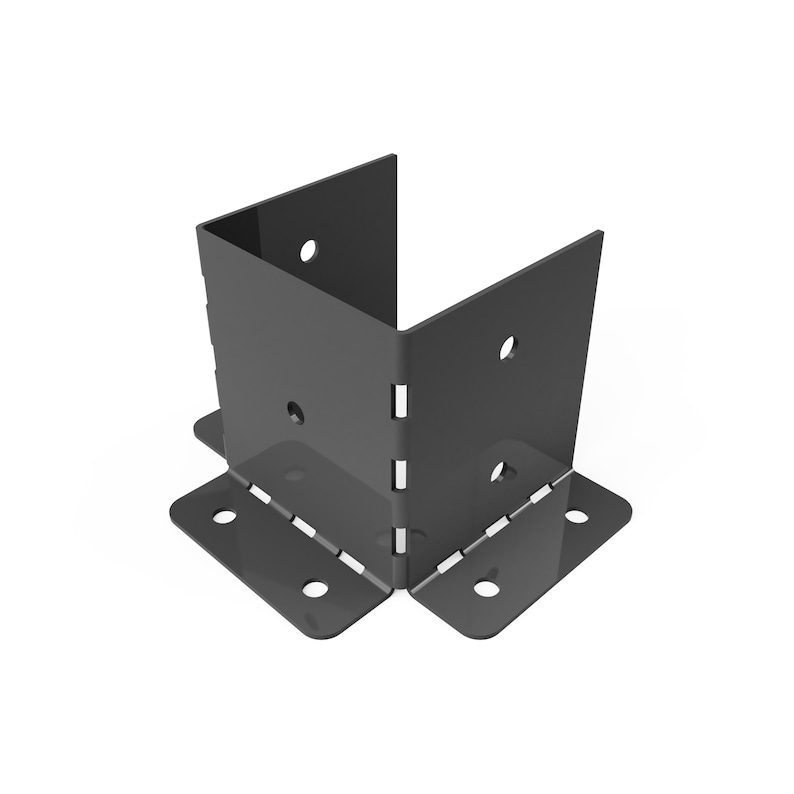 6x6 Post Base Mount Bracket Cut File for Pergola Base Bracket DXF ...