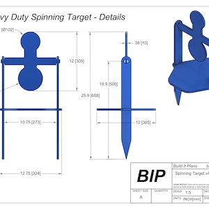 Spinning Target DXF Cut Files - Build Your Own Flipping Target - Etsy