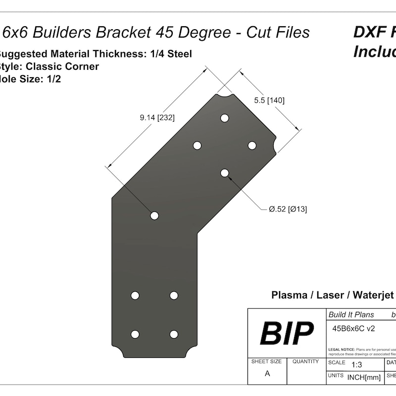 Pergola Brackets 6x6 - Etsy