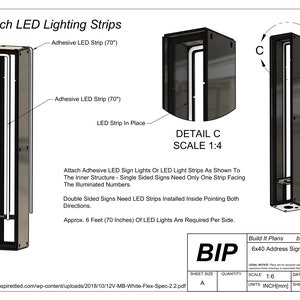 Illuminated Address Sign Pillar DXF Cut Files and Plans - Etsy