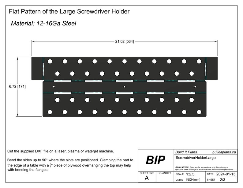 Screwdriver Holder DXF File – Wall Mount Screwdriver Rack Cut File - Etsy