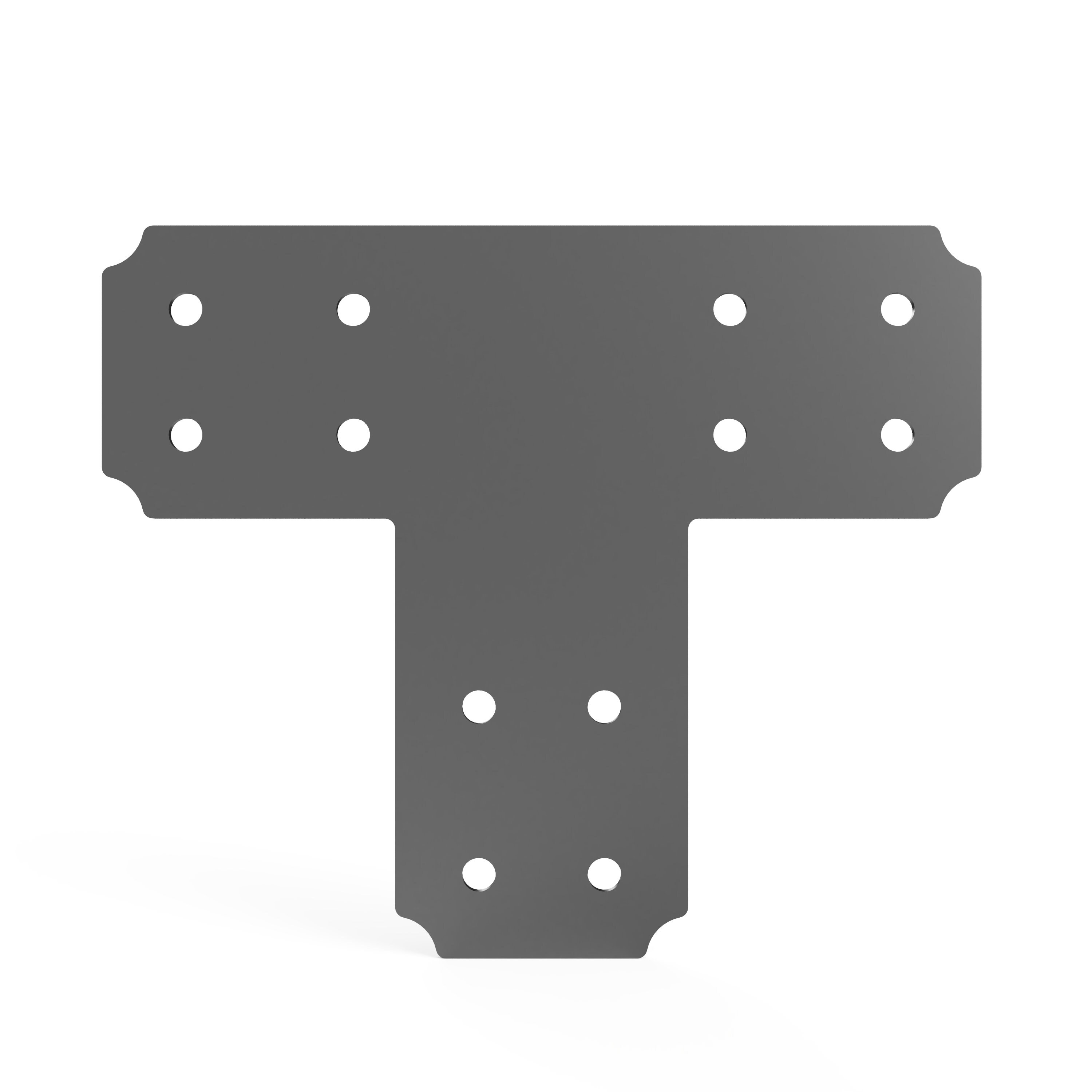 Classic 4x4 Post T Bracket Cut File - Pergola Tee Bracket DXF Plasma ...