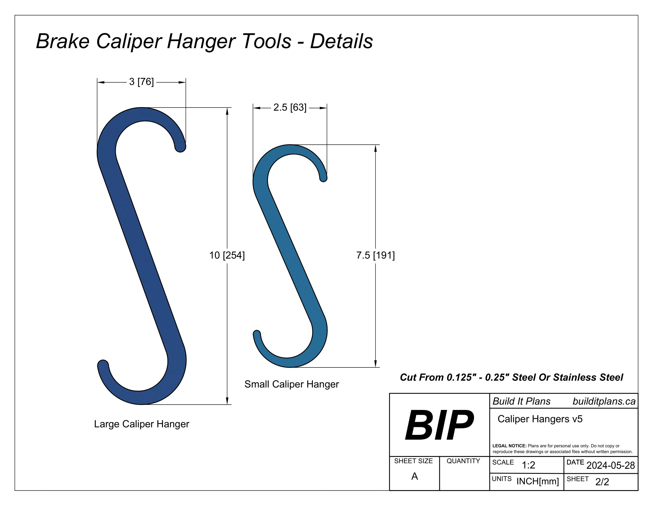 Brake Caliper Hanger Cut Files Pack DXF Plasma Cut Files for Universal ...