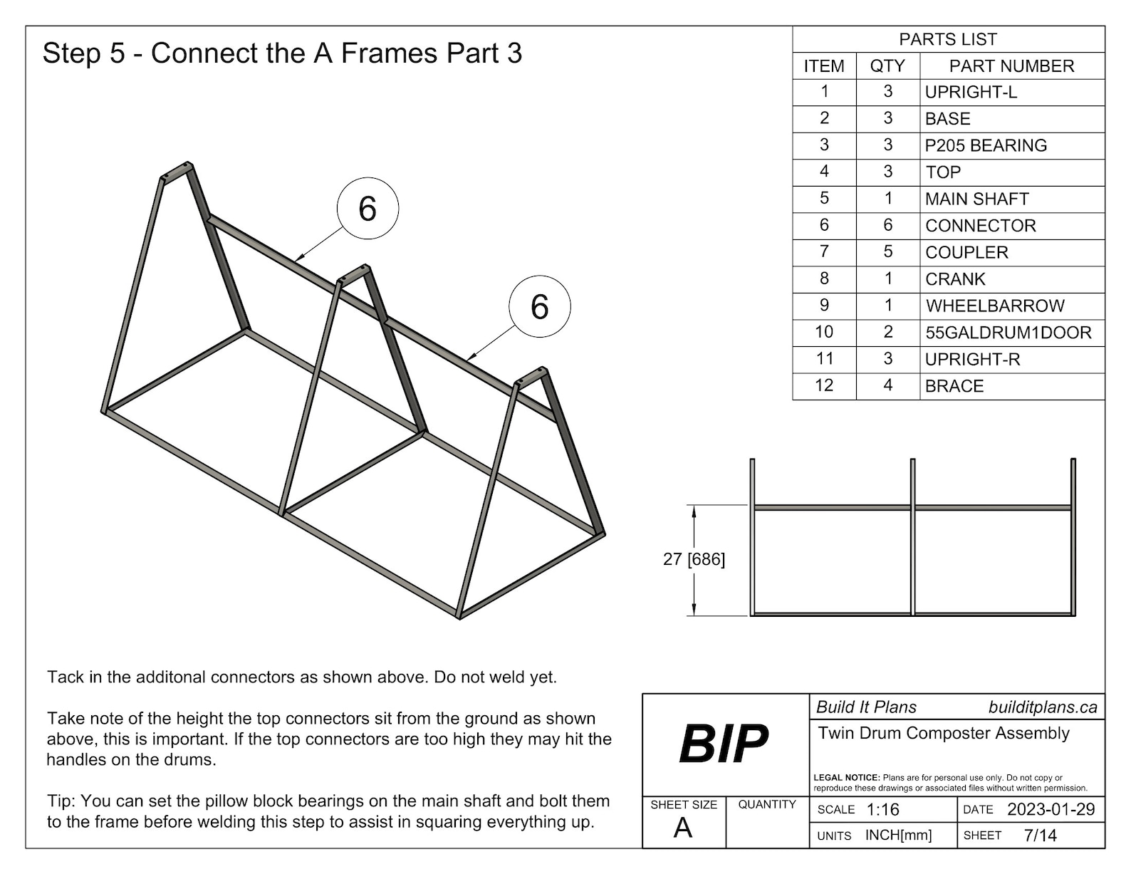 55 Gallon Drum Composter Plans - DIY Large Family Dual Drum Compost ...