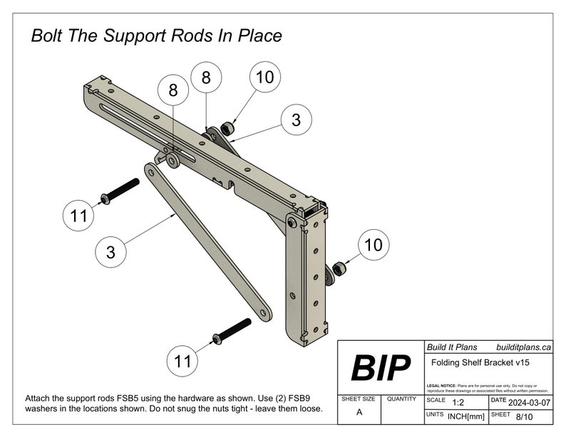 12" 300mm Folding Shelf Bracket DXF Cut Files for Flip Down Brackets - Etsy