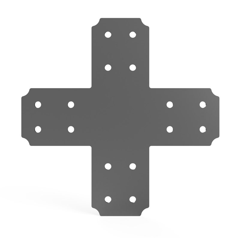 Classic 4x4 Post X Bracket Cut File for Timber Frame DXF Plasma File ...