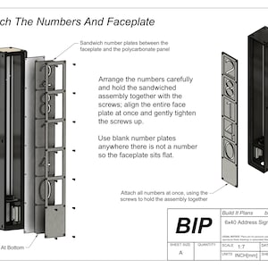 Illuminated Address Sign Pillar DXF Cut Files and Plans - Etsy