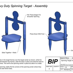 Spinning Target DXF Cut Files - Build Your Own Flipping Target - Etsy