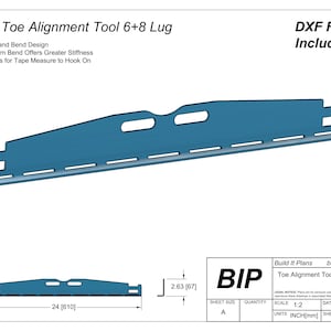 Toe Alignment Tool Cut Files for DIY Alignment DXF Plasma Cut Files for ...