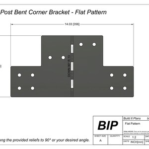 4x4 Post Corner Bracket DXF Cut File - Etsy