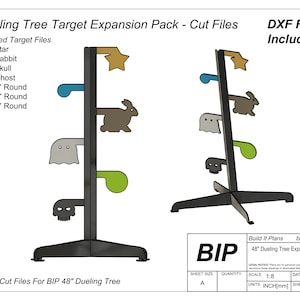 Dueling Tree Target Expansion Pack DXF Cut Files - Alternate Targets ...