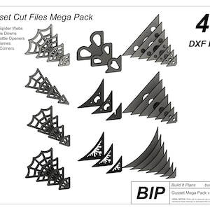Gusset Cut Files Mega Pack for Fabricators - Assorted DXF Plasma Files ...