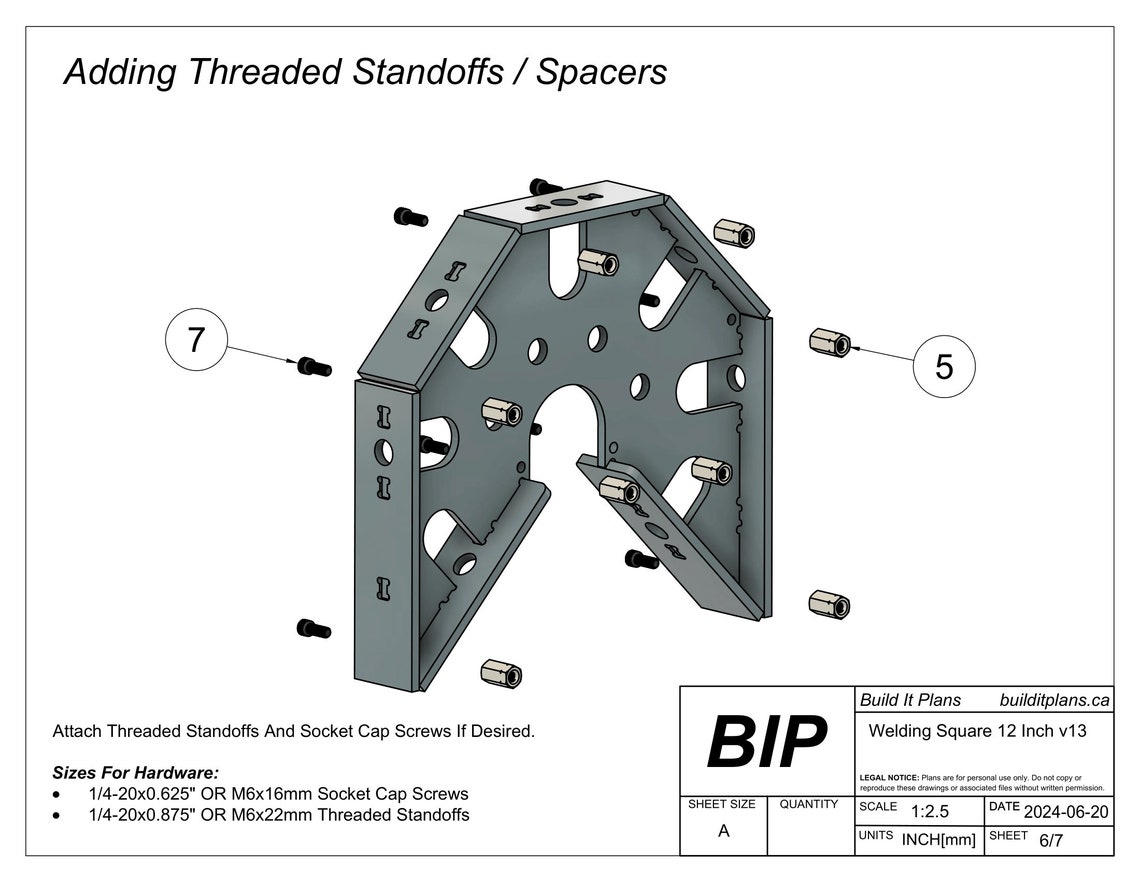 12 Inch Welding Square Cut Files and Plans for 0.25 Inch Thick Steel ...
