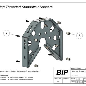 12 Inch Welding Square Cut Files and Plans for 0.25 Inch Thick Steel ...