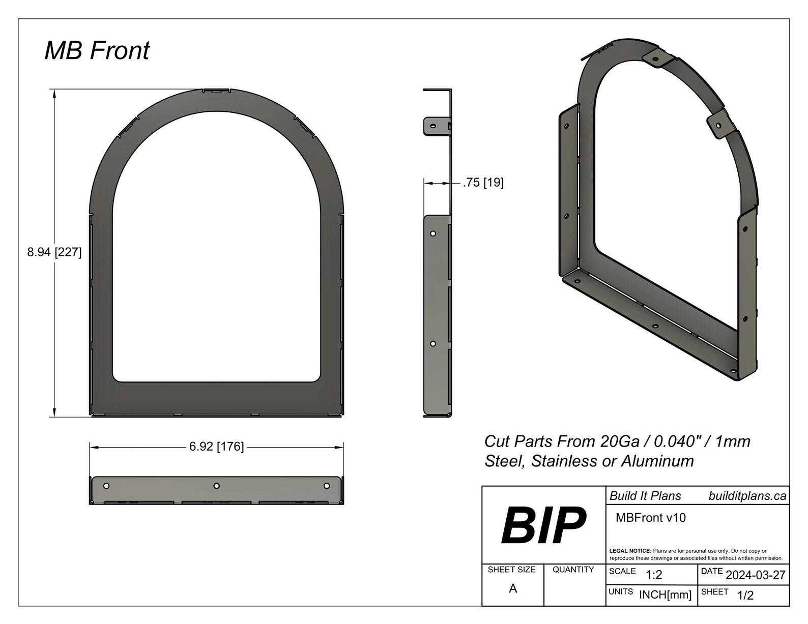 Mailbox Plans: Metal Letter Box DXF Cut Files (digital Download) - Etsy