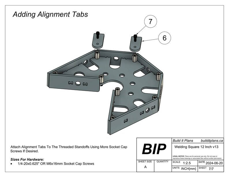 12 Inch Welding Square Cut Files and Plans for 0.25 Inch Thick Steel ...