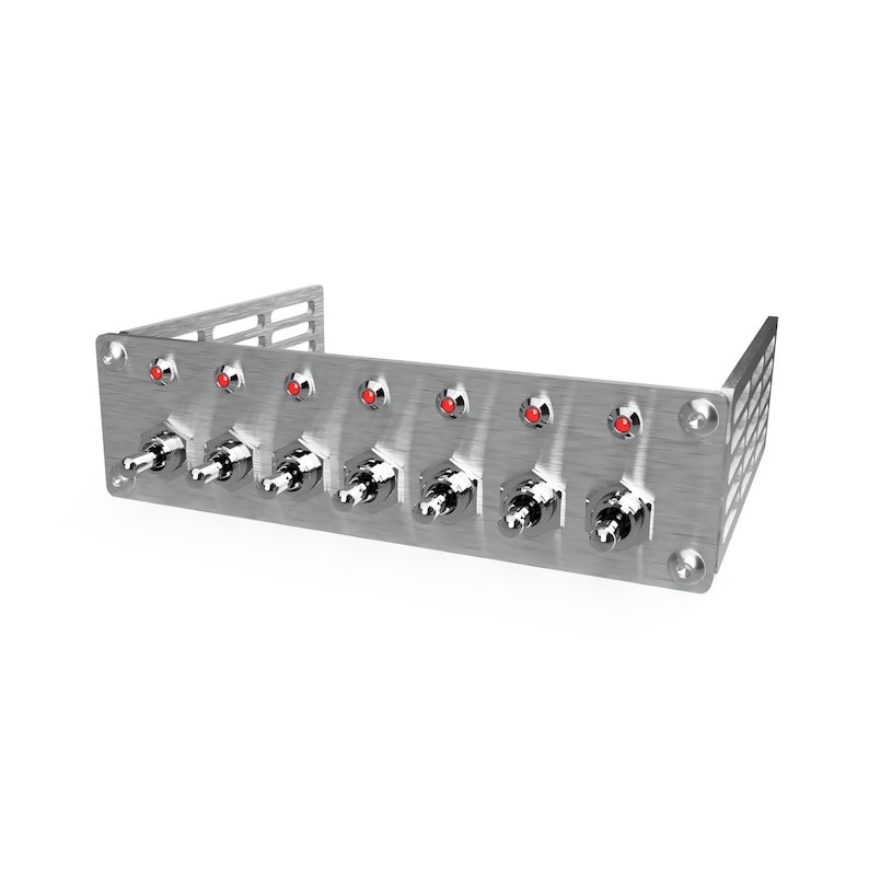 Single DIN Racing Switch Panel Cut Files 180mm X 50mm DIN 7 Toggle ...