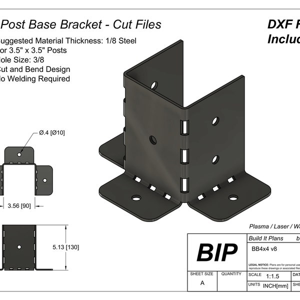 4x4 Post Brackets - Etsy