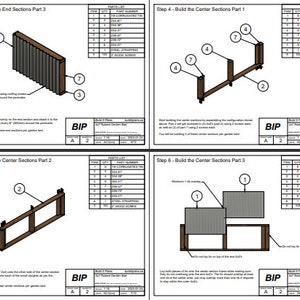 4'x7' Wood and Metal Raised Garden Bed Plans - 4x7 Garden Box PDF Plan ...