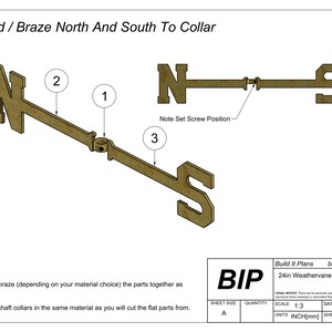 24 Inch Weathervane Cut Files & Plans: CNC Plasma DXF, PDF (digital ...