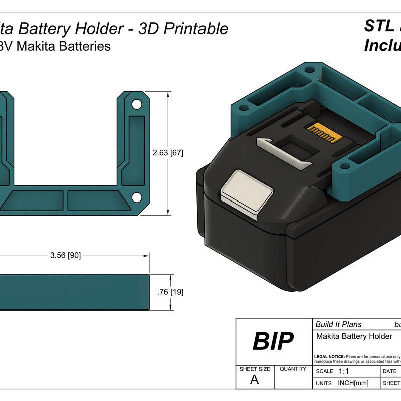 3d Print Makita - Etsy UK