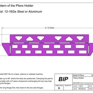 Wall Mounted Pliers Rack DXF - Pliers Organizer Cut File - Etsy