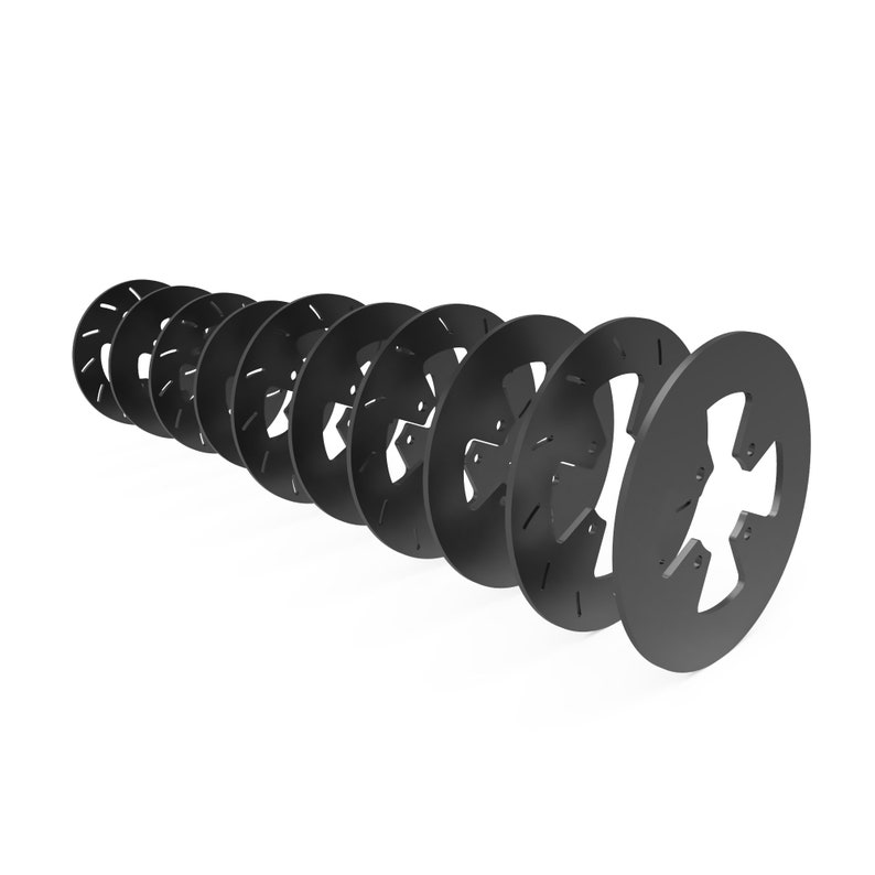 Brake Rotor Cut Files - 6, 7, 7.5 and 8 Inch Brake Disc DXF Plasma Cut ...