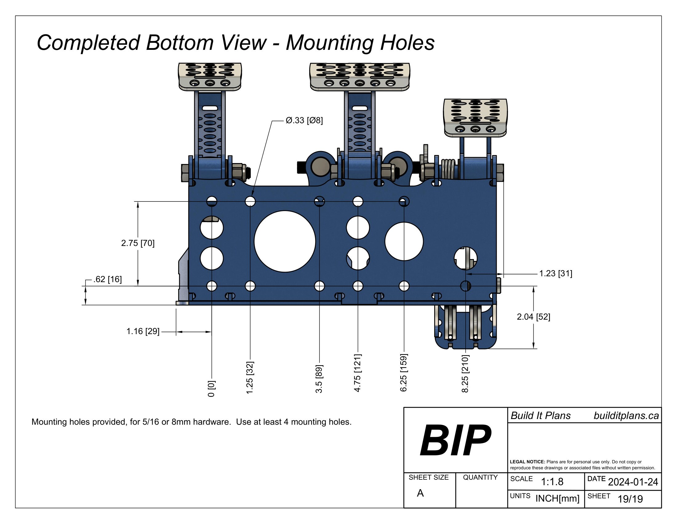 DIY Racing Pedal Set Cut Files and Plans Throttle Brake and Clutch ...