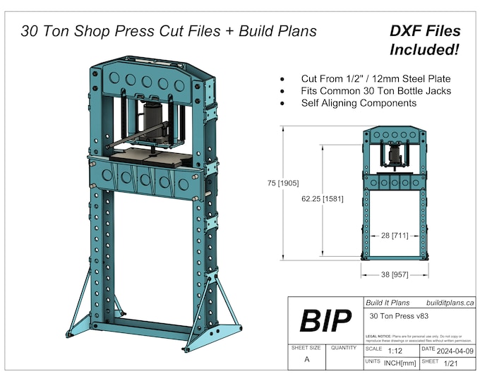 NEW REVISION - Tube Bender Plans (pro Tools Version) R2- Dxf Cnc Cad ...