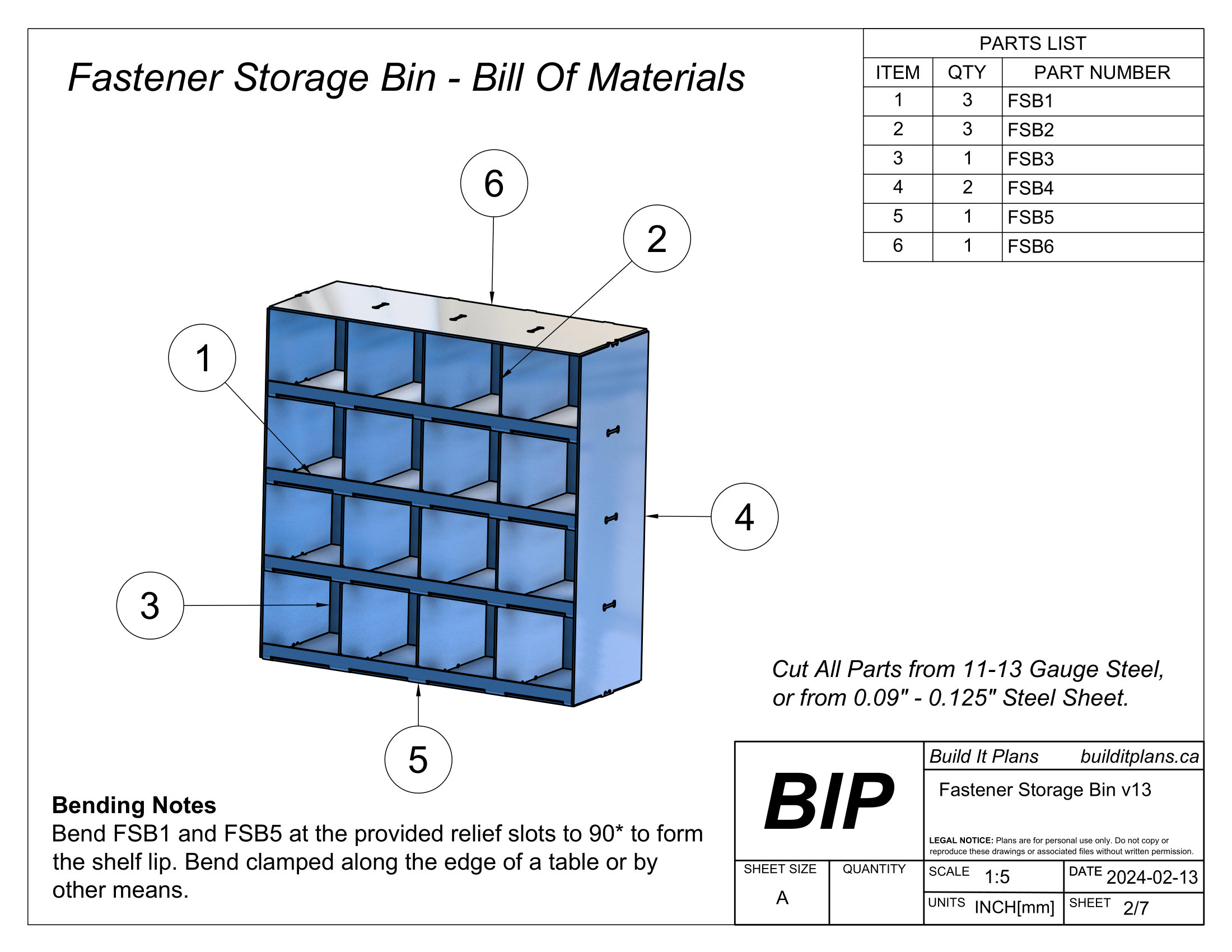 Nut and Bolt Organizer DXF Files - Storage Bin Cut Files - Etsy