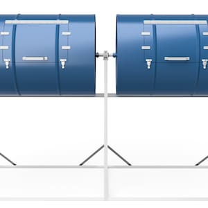 55 Gallon Drum Composter Plans for DIY Large Family Dual Compost ...