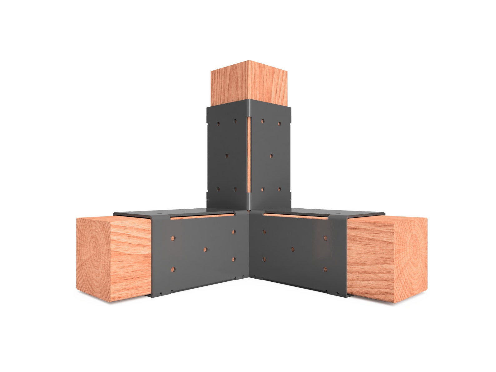 4x4 Post Corner Bracket DXF Cut Files - DIY Post Structure - Etsy