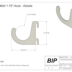 Slotwall Hook Pack DXF Cut Files for DIY Slatwall Tool Hangers - Etsy