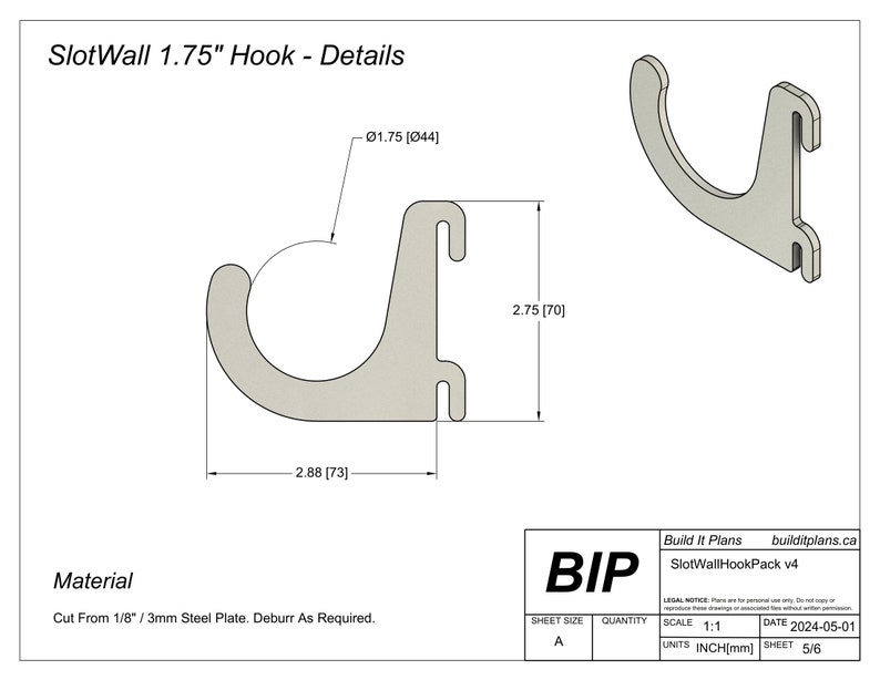 Slotwall Hook Pack DXF Cut Files for DIY Slatwall Tool Hangers - Etsy