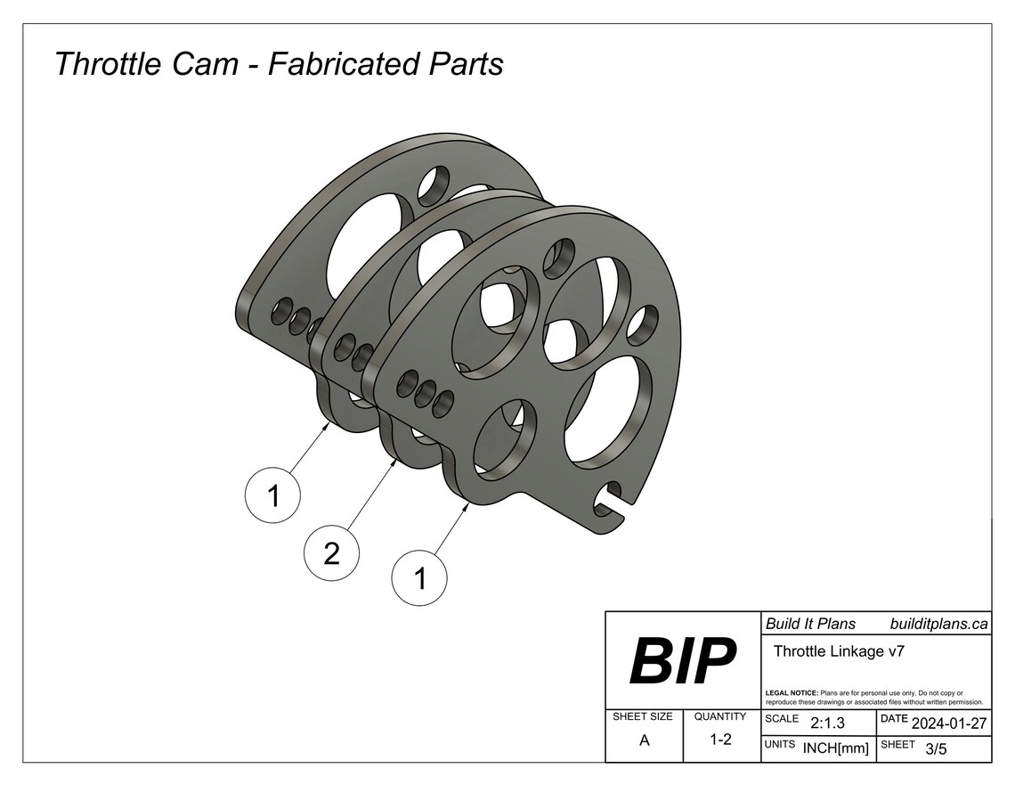 Pedal Box Files + Plans - Floor Mount 3 Pedal Set DXF Files + PDF Plans ...