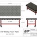 4x8 HD Welding Fixture Table 0.375 Thick Steel Plans and DXF Cut Files ...