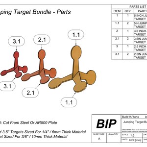 Jumping Target DXF Cut File Bundle - 2.5 Inch 3.5 Inch and 5 Inch ...